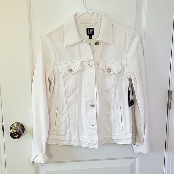 GAP | Jackets & Coats | Gap Icon White Denim Jacket | Poshmark